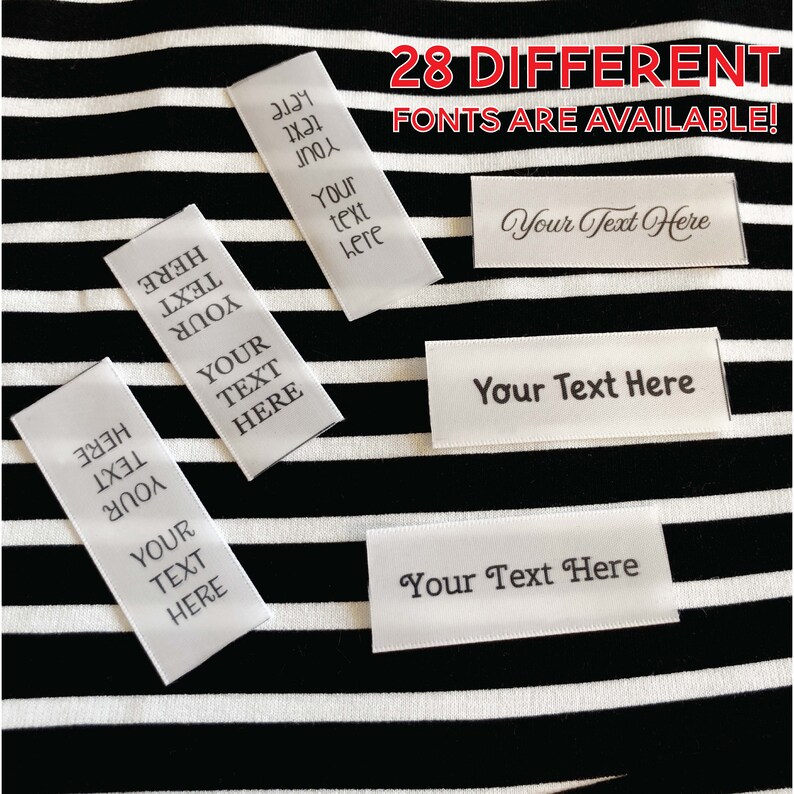 Personalized Ribbon Label Ribbon Labels Sewing Labels | Etsy