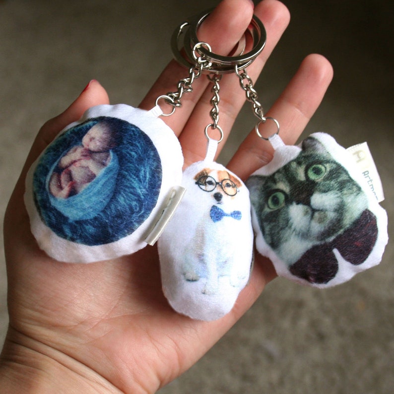 Photo Key Chain Personalized Name and Photo Keychains Put - Etsy