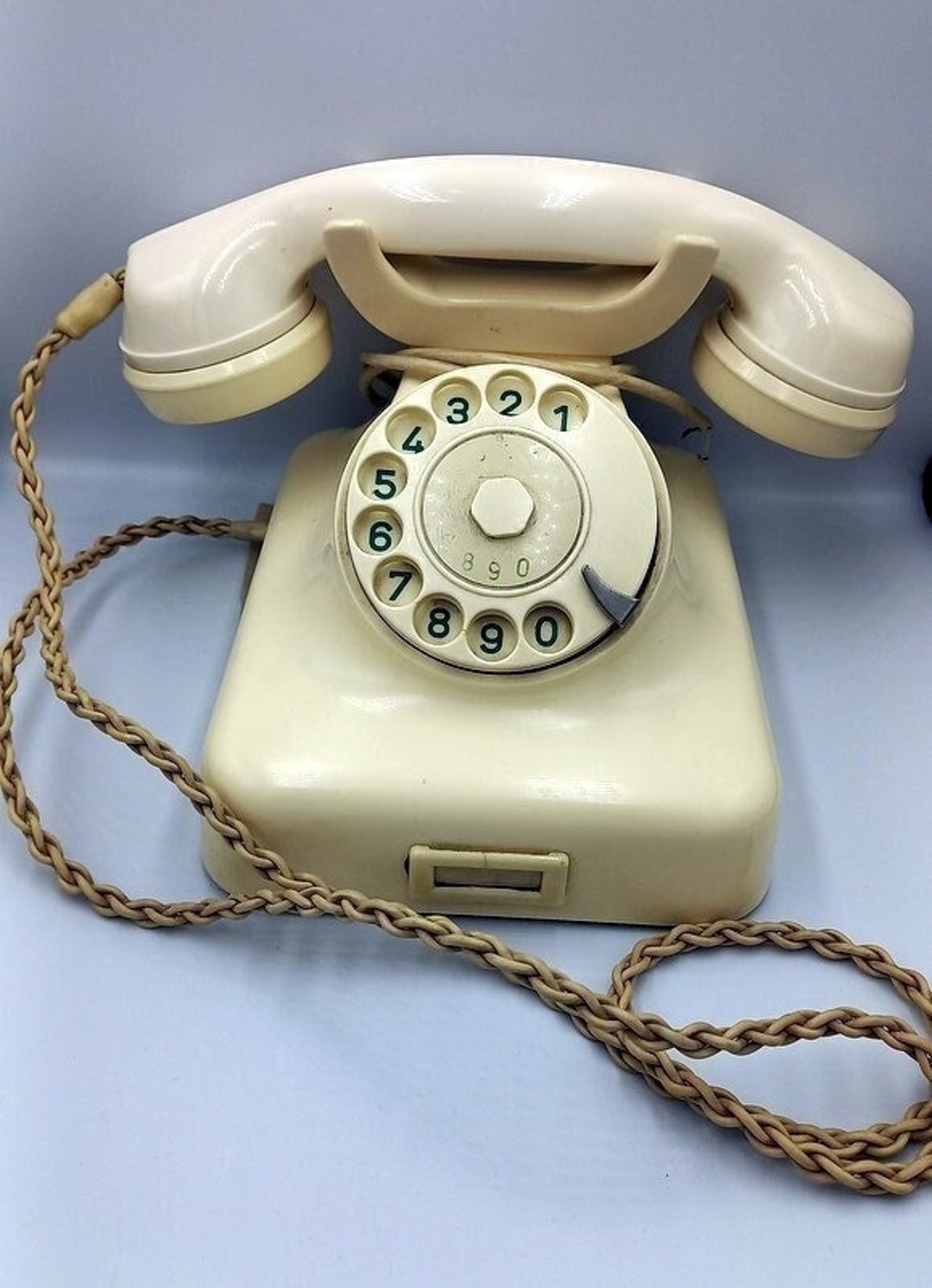 Vintage Bakelite Table Phone in Beige Color - Etsy