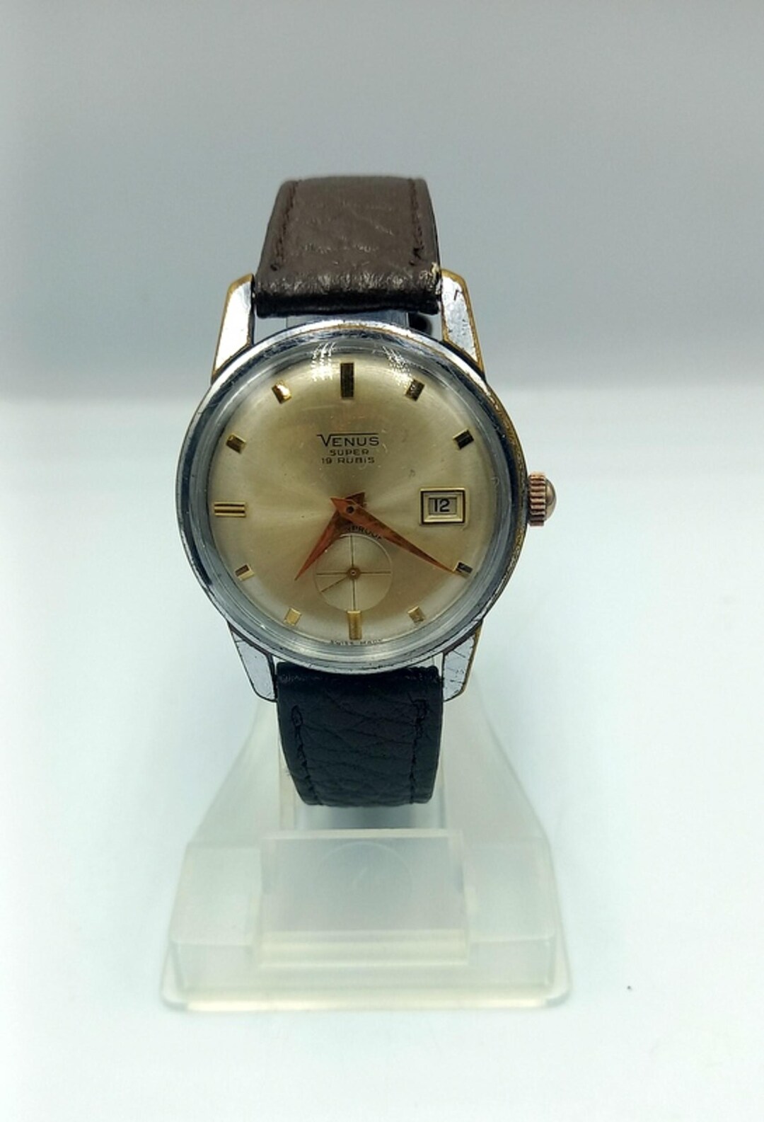 Vintage Venus Super 19 Rubis Wrist Watch - Swiss Made - Etsy