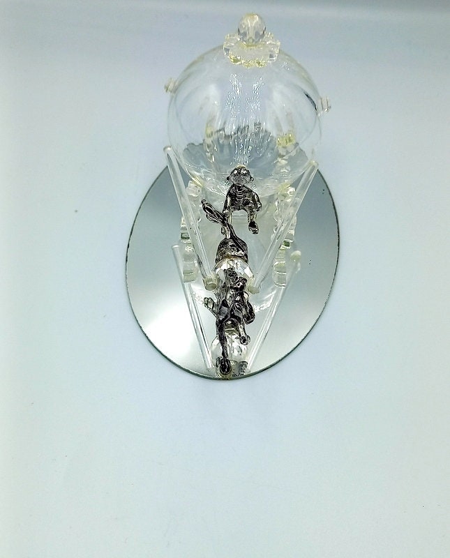 Cinderella Glass Carriage With Horse, Doll Horse and Carriage, Antique ...