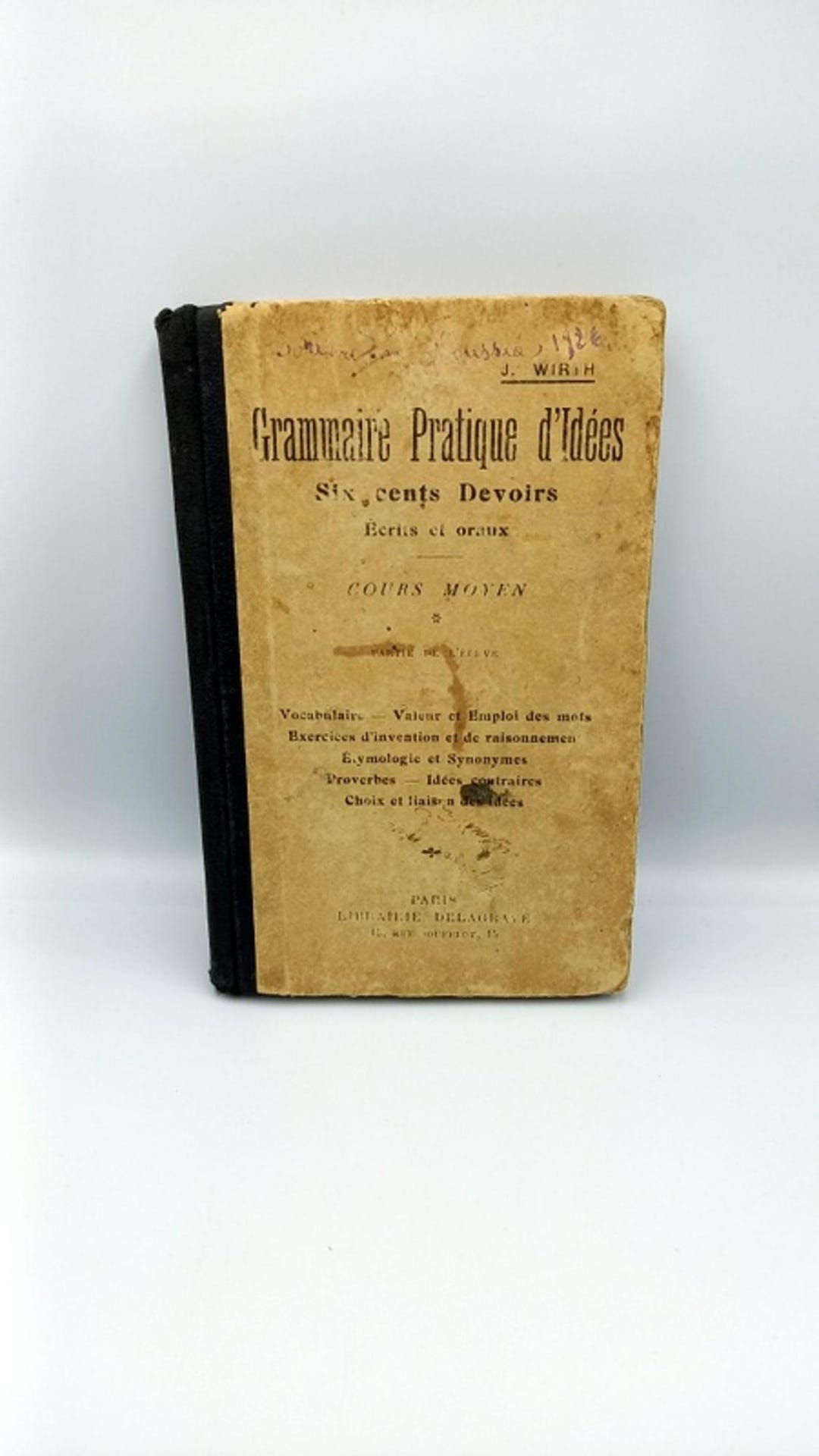 Vintage French Grammar Book: Grammaire Practique D'idees, 1924 Paris - Etsy