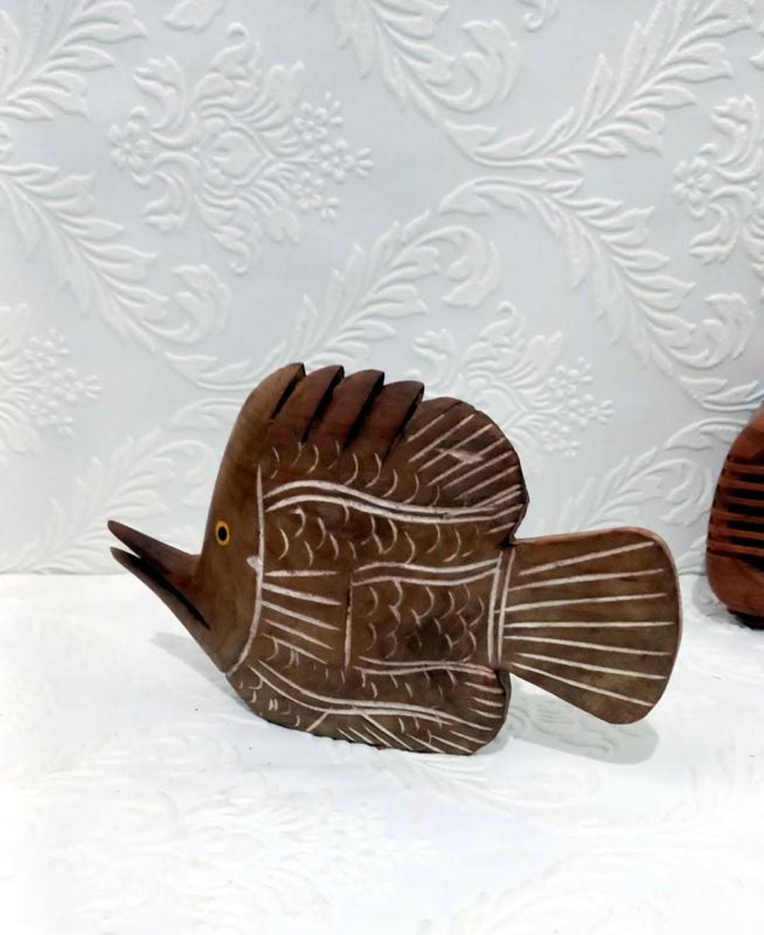 Wooden Fish Hand Made Curved for Decoration, Table Decor Fish - Etsy