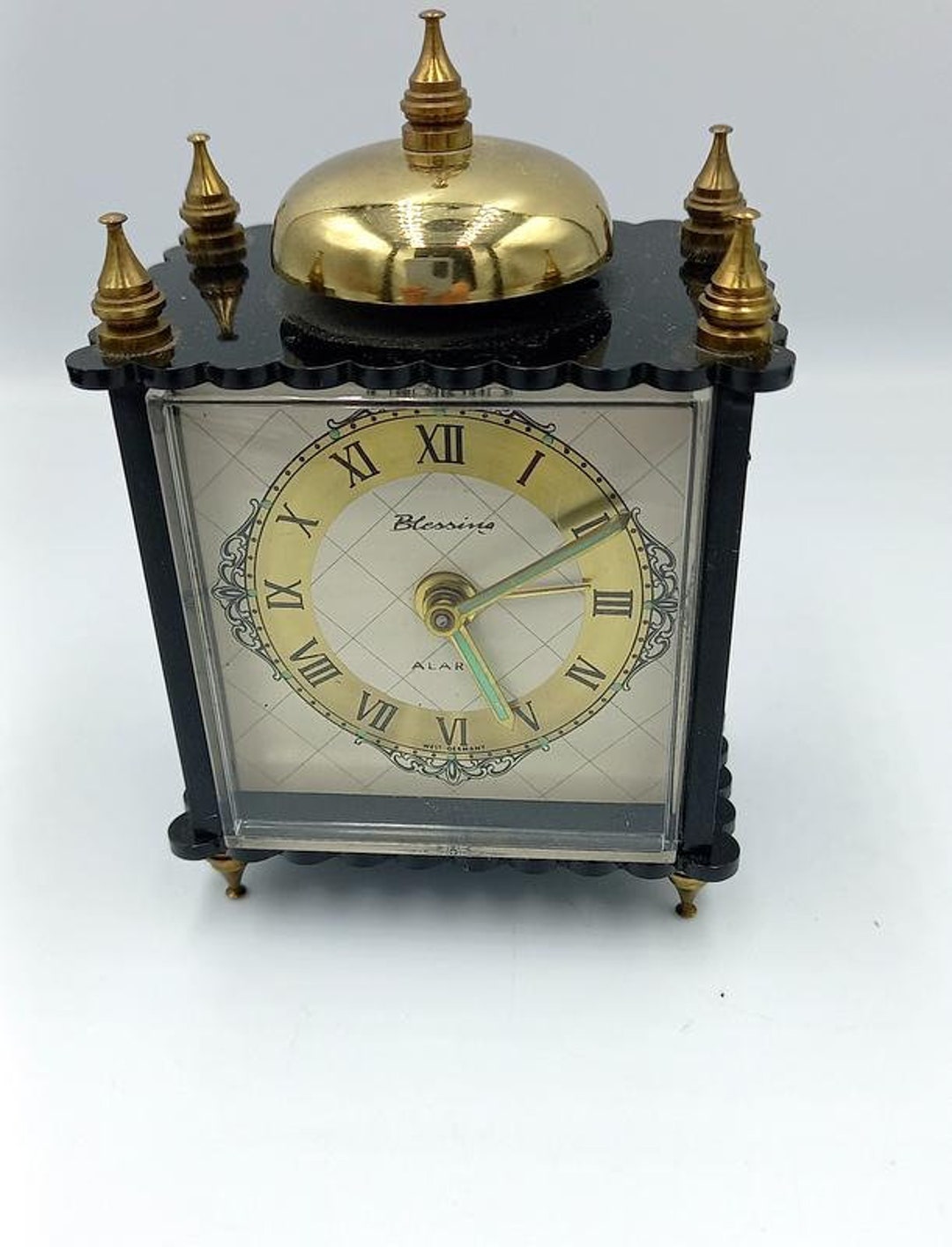 Vintage NOS Table Mechanical Blessing Clock - Etsy