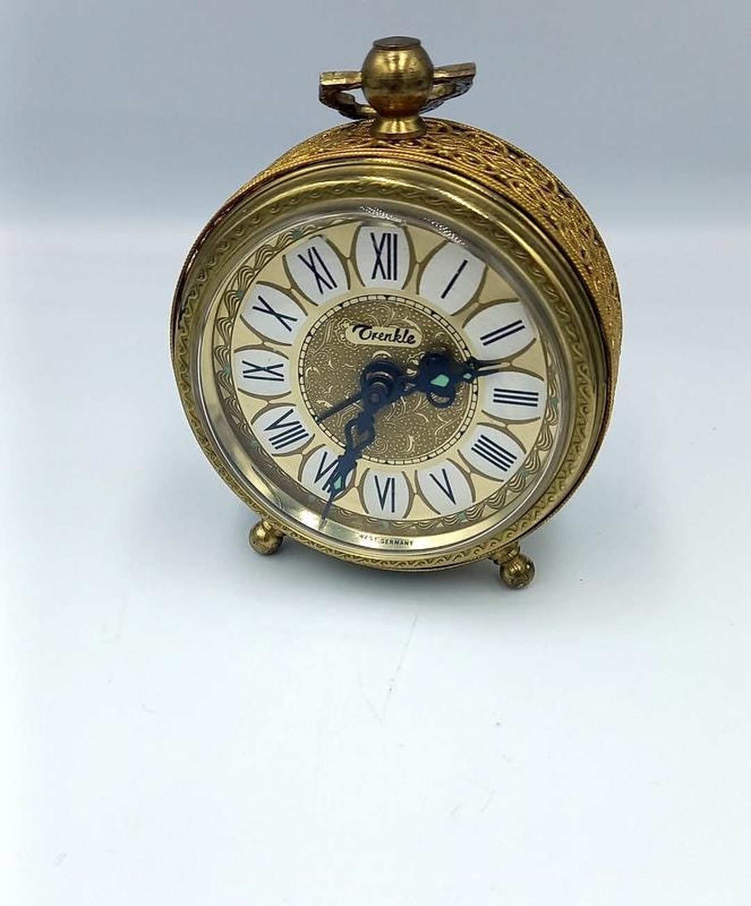 Vintage Trenkle West German Alarm Clock, Vintage Bedside Alarm Clock ...