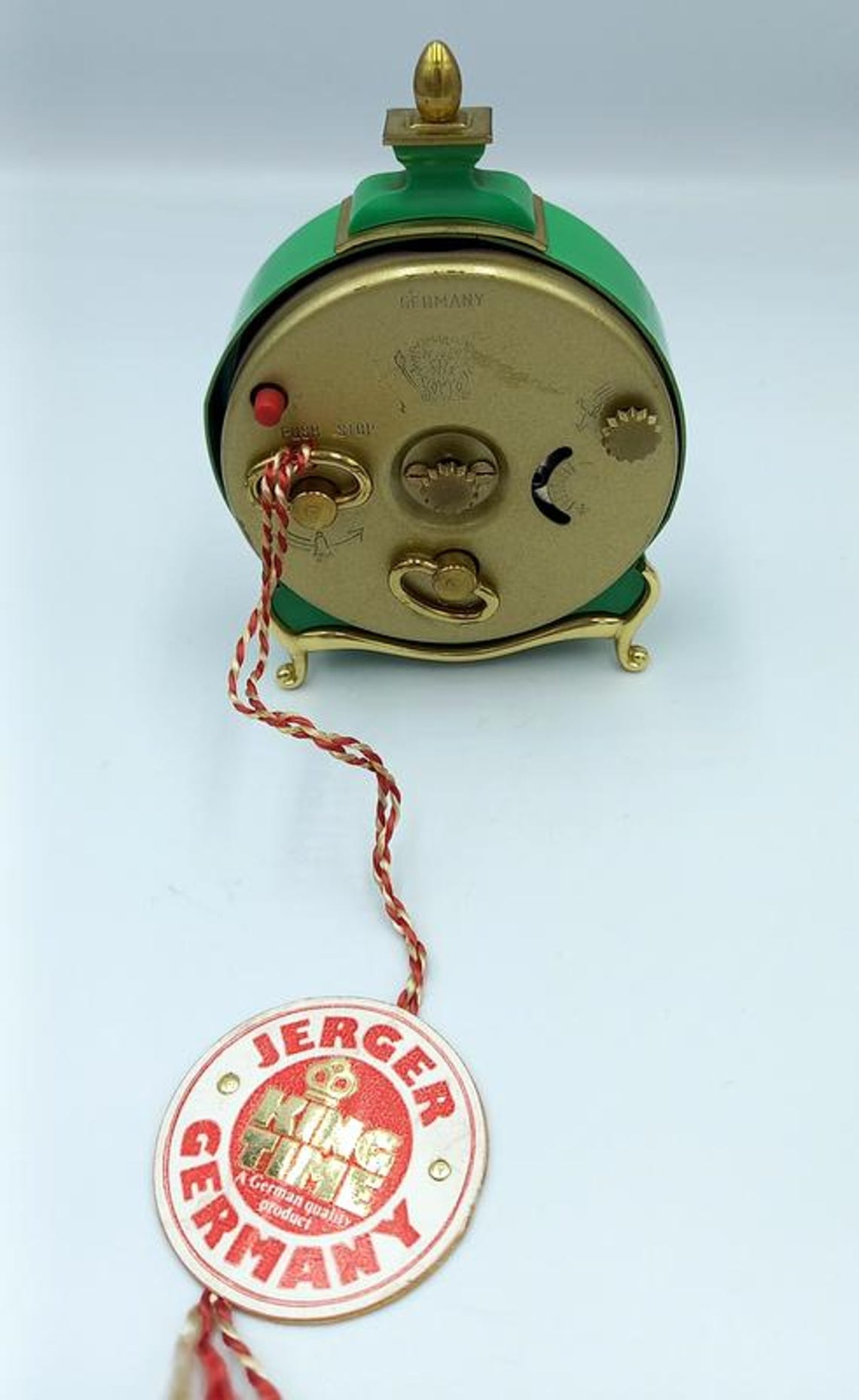 Vintage Desk W. Germany Alarm Clock, Vintage Jerger Green Alarm Clock ...