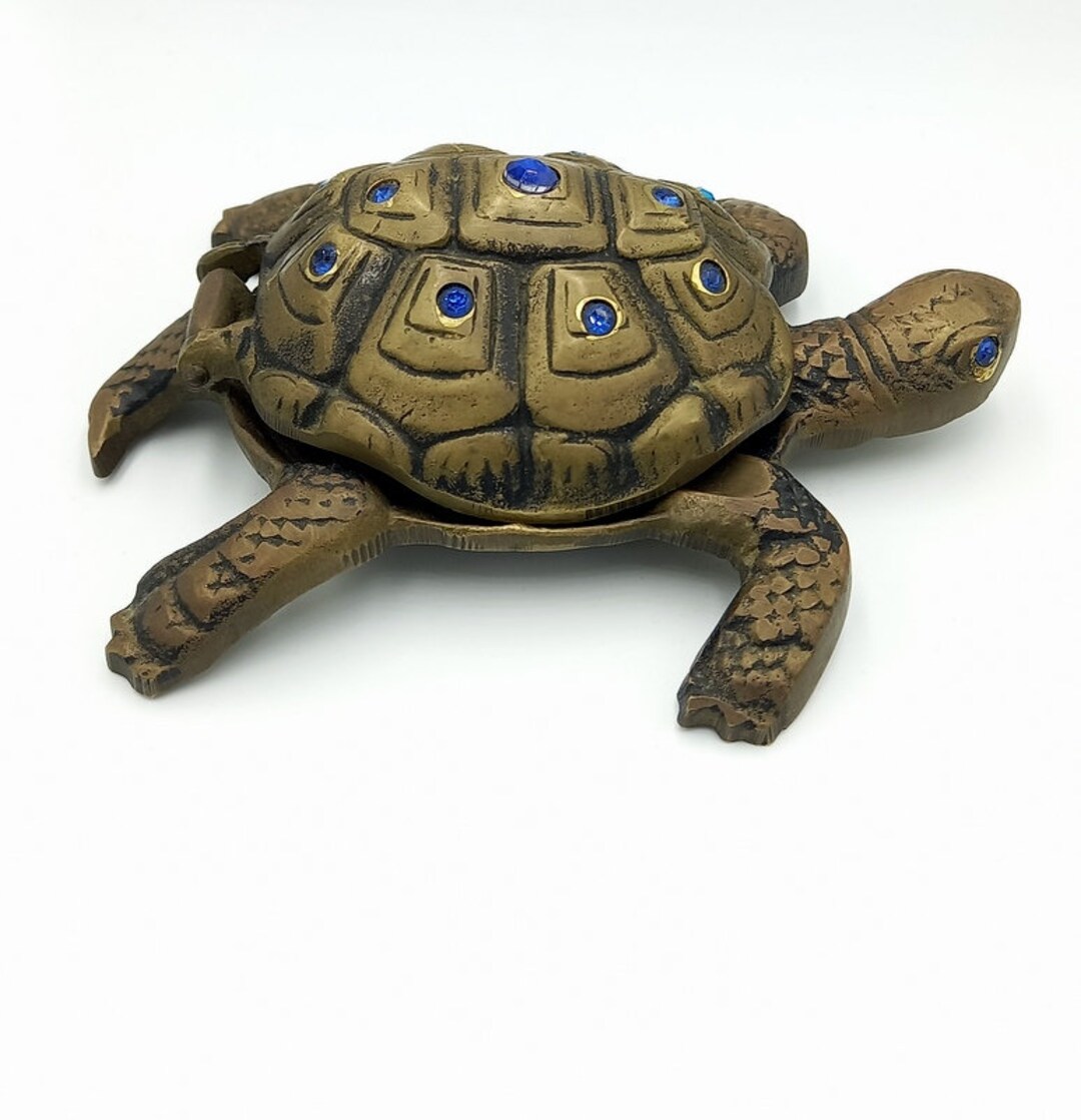 Bronze Turtle Shell Ashtray for Table Decor, Metal Ashtray - Etsy