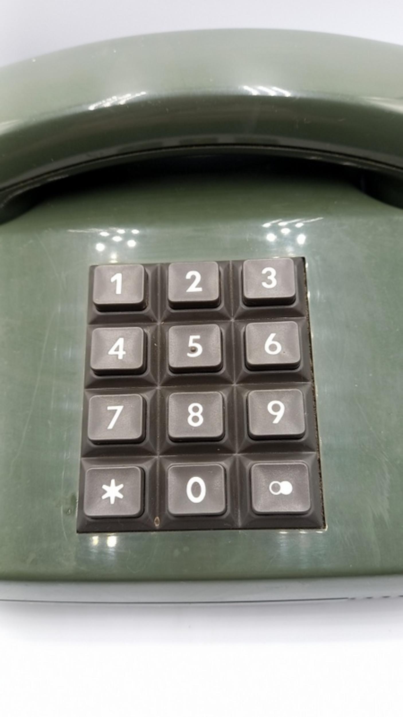 Vintage Telephone Green Color From Germany, Telephone Post Fetap 0111 ...