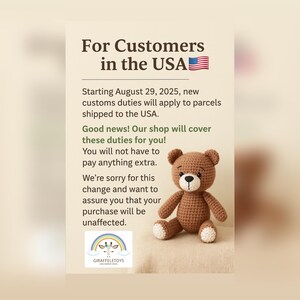First Teddy Bear Crochet Toy Set, Personalized Stuffed Teddy Bear Baby ...