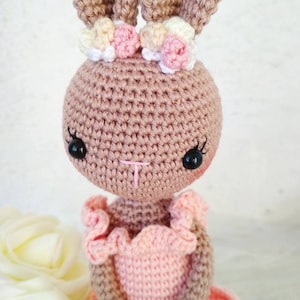 Rabbit Ballerina Pink, Crochet Bunny, Bunny Rabbits Daddy Girl Mommy ...