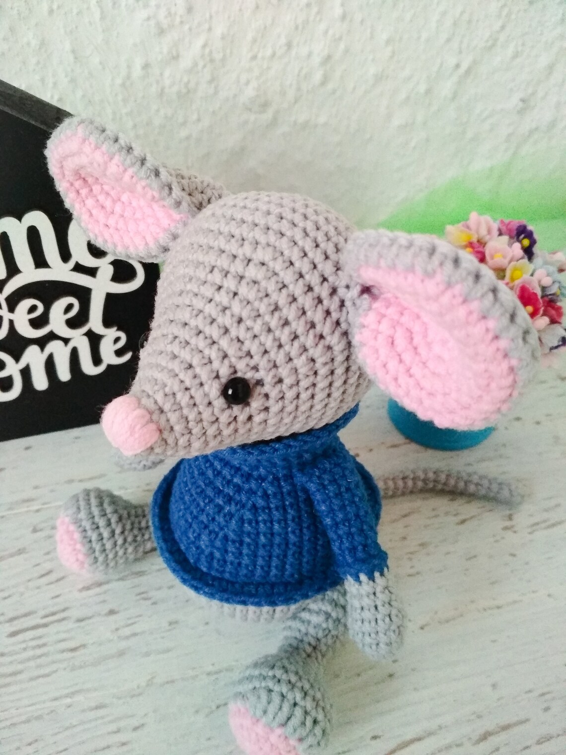 Personalization Crochet mouse toy Crochet mouse stuffed | Etsy