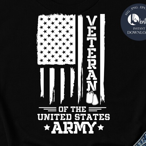 United States Veteran With Dog Tag Svg Veteran Svg Military - Etsy