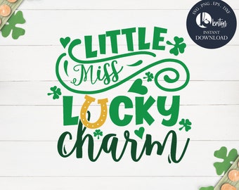 Little Miss Lucky Charm Svg - Etsy
