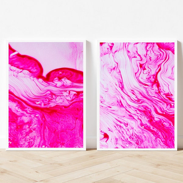 Hot Pink Art - Etsy