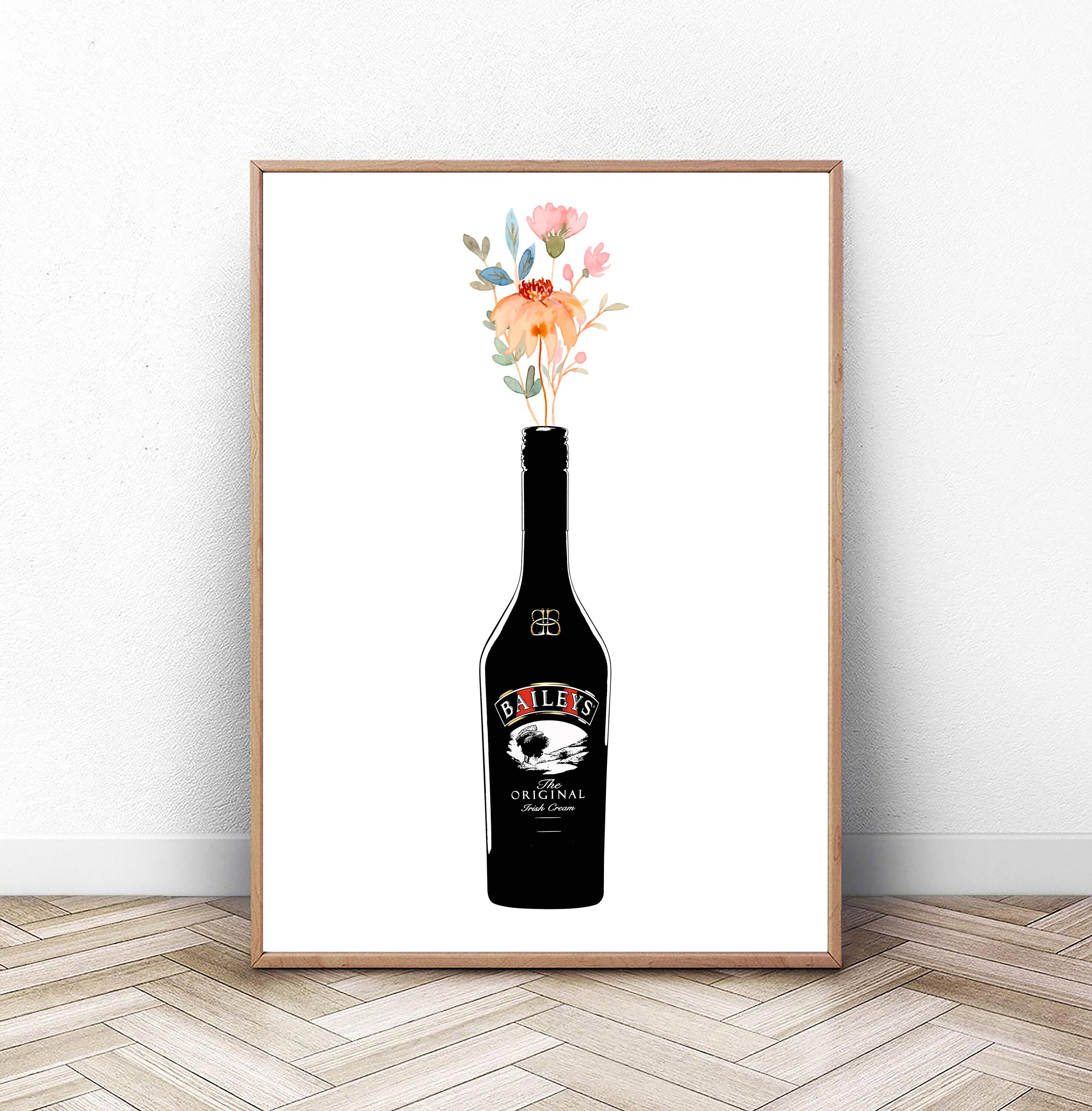 Baileys Irish Cream Art Print: Bar Cart Decor (digital Download) - Etsy
