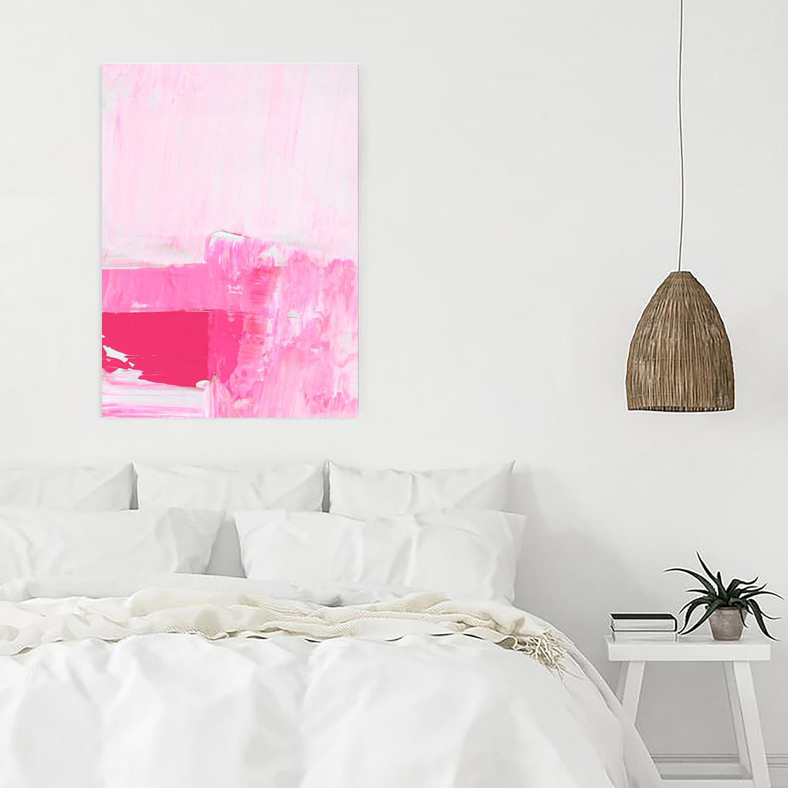 Hot Pink Wall Art Set of 3 Prints Set of 3 Pink Prints - Etsy