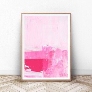 Hot Pink Wall Art Set of 3 Prints | Set of 3 Pink Prints | Light Pink ...