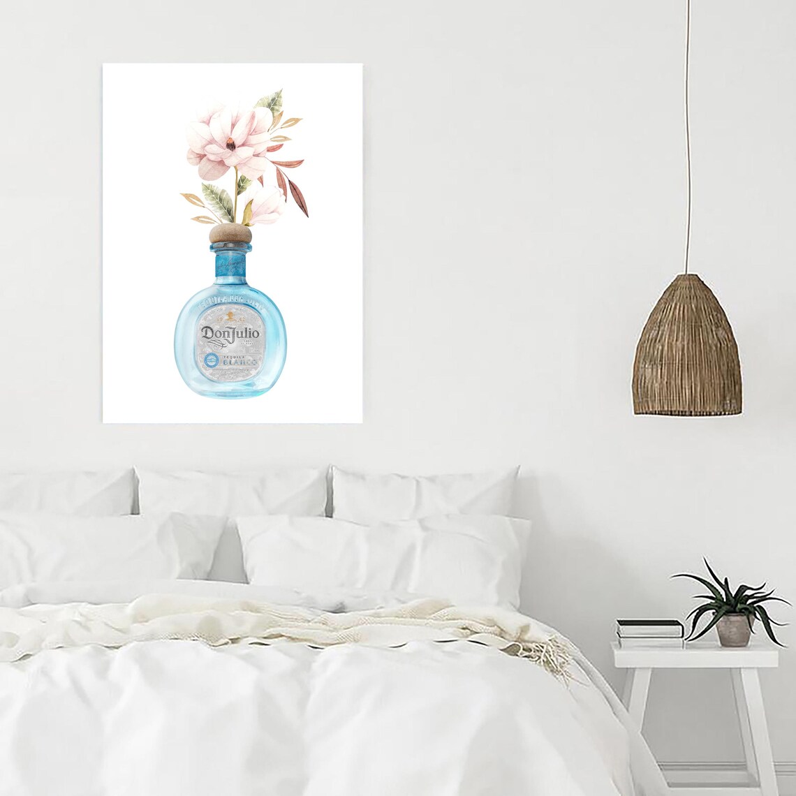 Don Julio Tequila Floral Print | Bar Cart Art (digital Download) - Etsy