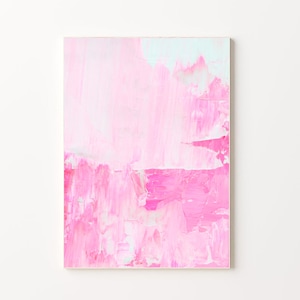 Hot Pink Wall Art Set of 2 Prints | Set of 2 Pink Prints | Over Sofa ...