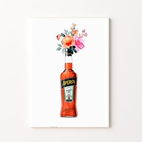 Aperol Spritz Print Artwork USA Colorful Refined Design Inkxcity - Etsy