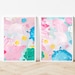 Hot Pink Wall Art Set of 2 Prints Set of 2 Pink Prints - Etsy