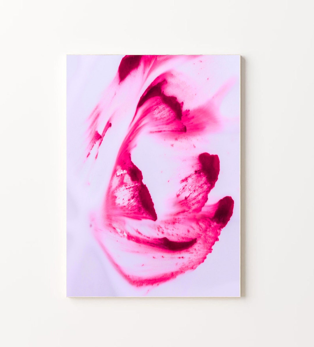 Pink Ink Artwork | Pink Painting | Hot Pink Wall Art | Pink Watercolour ...