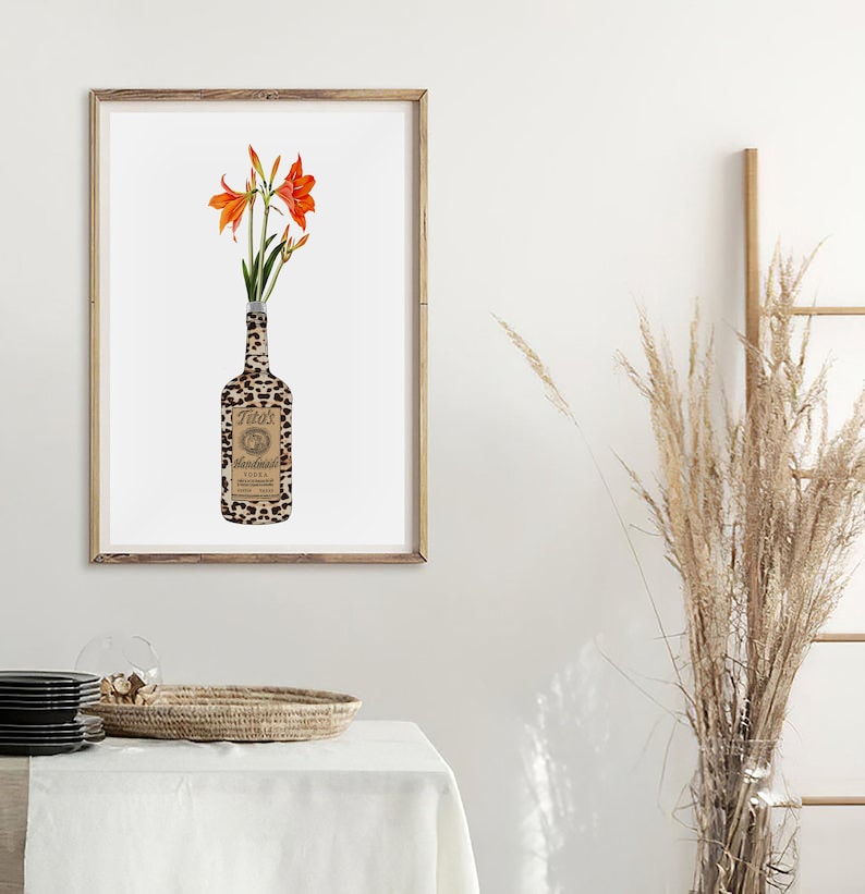 Tito's Print Titos Vodka Wall Art Bar Cart Decor - Etsy