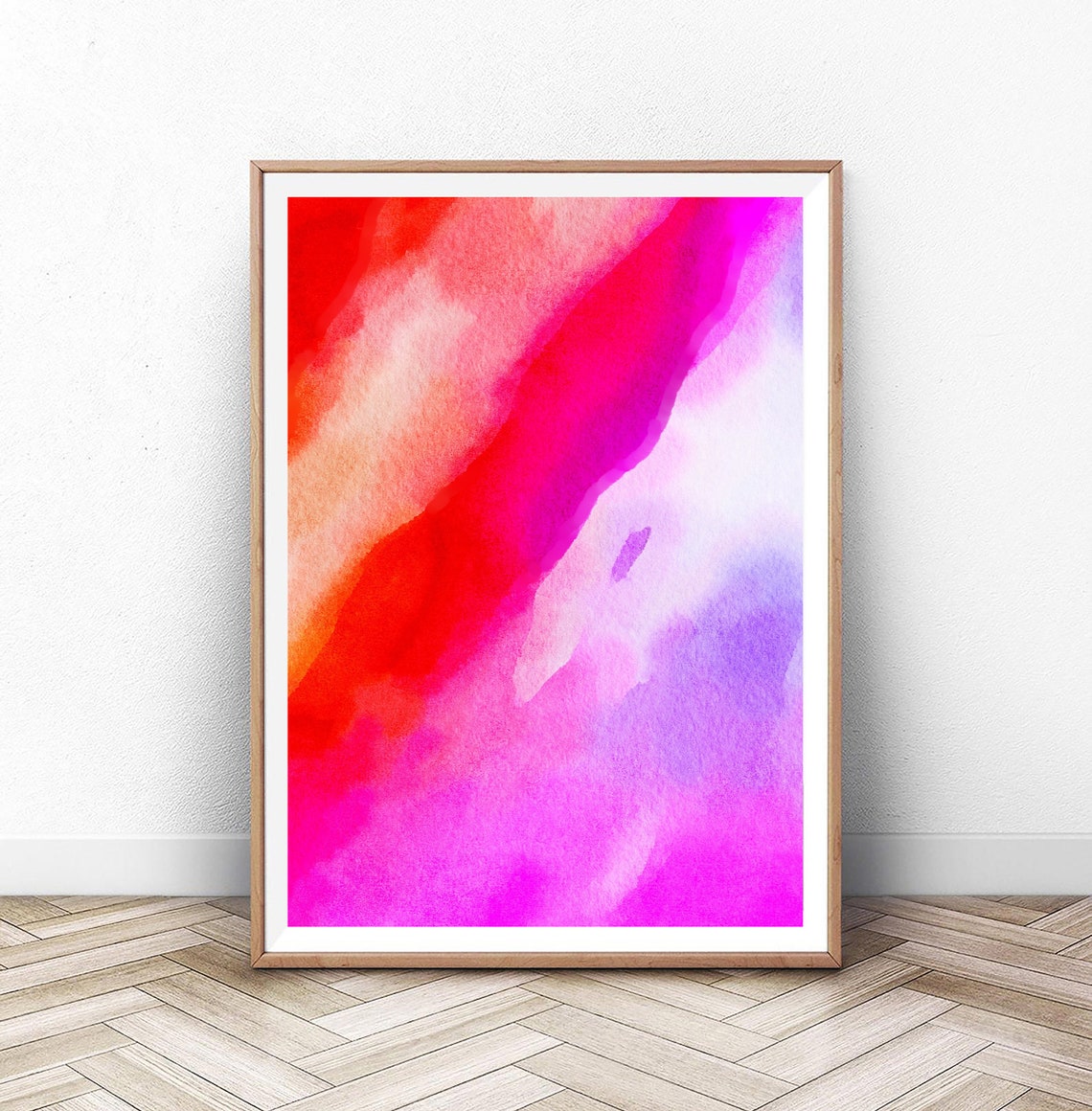 Pink and Purple Print Neon Pink Poster Purple and Pink Art - Etsy