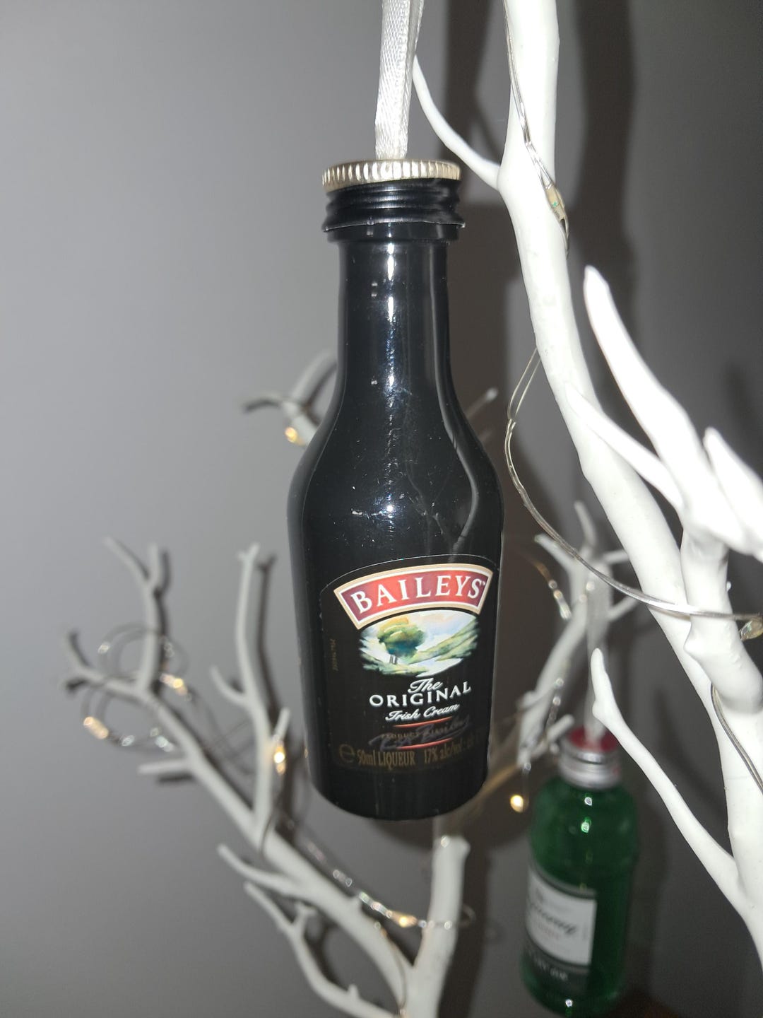 Baileys Miniture Spirit Bottle Christmas Tree Decoration Handmade Gift ...