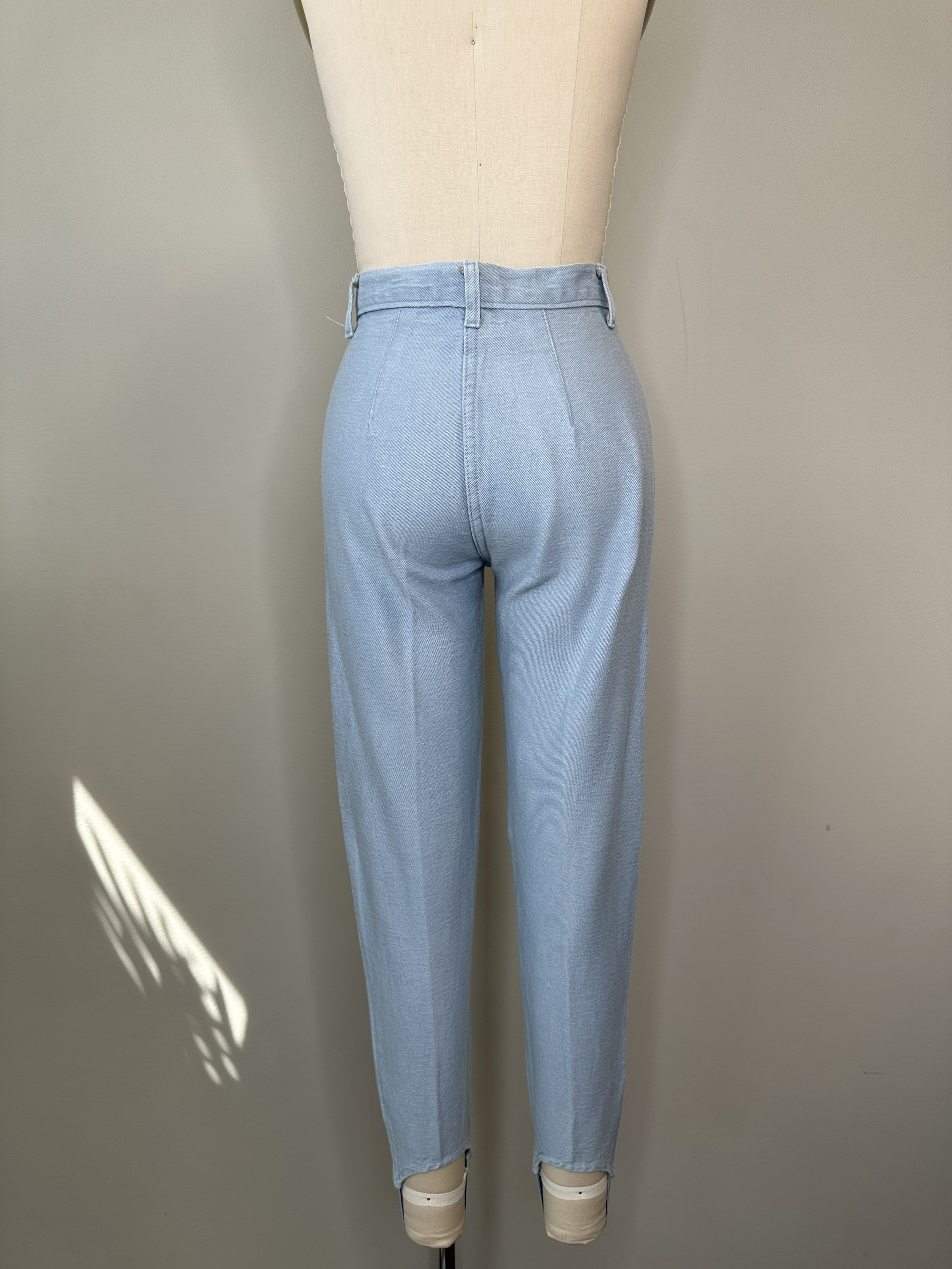 Vintage Chambray Stirrup Jeans - Etsy