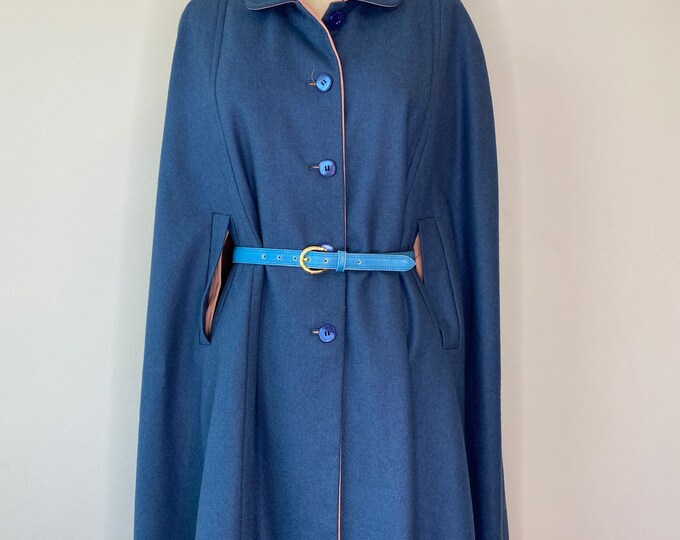 Reversible Wool Cape - Etsy