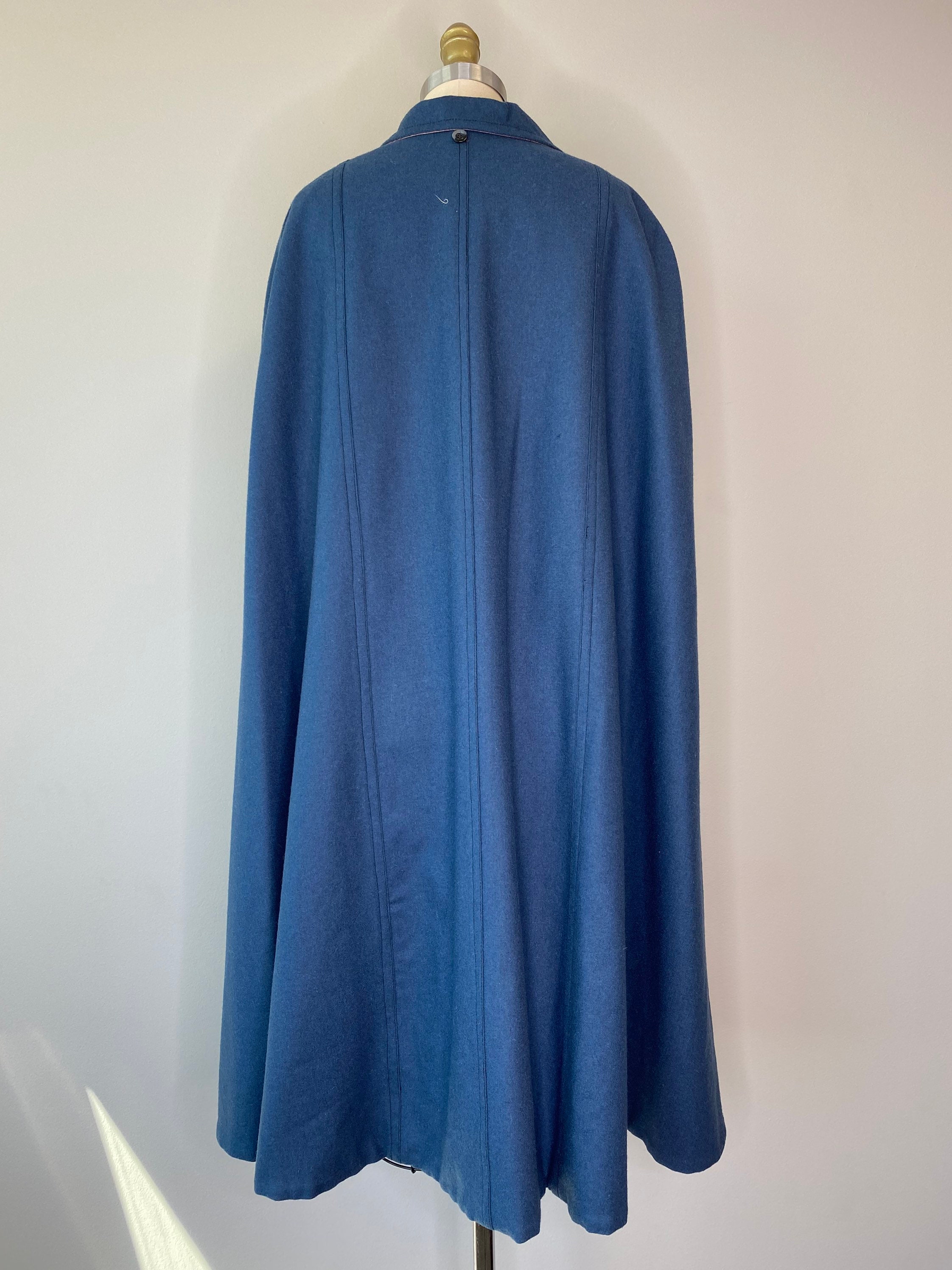 Reversible Wool Cape - Etsy