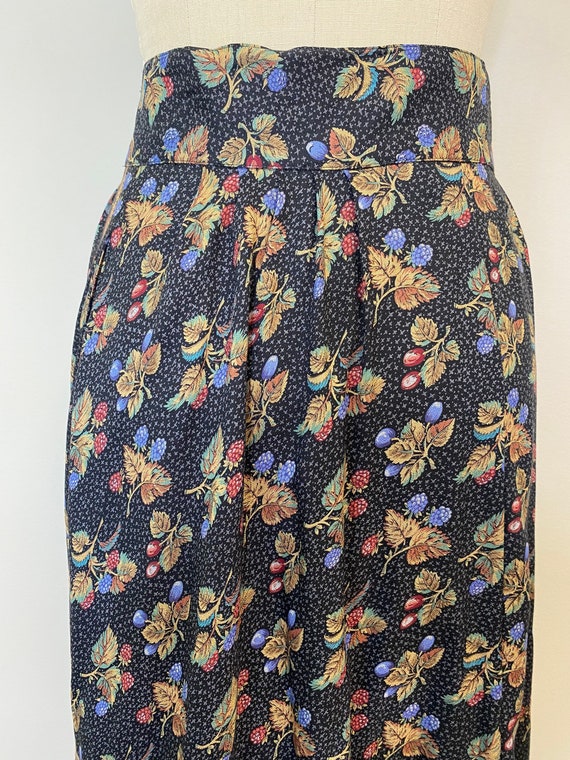 Raspberry & Blueberry A-Line Skirt - Gem