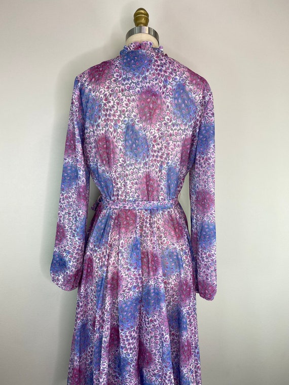 Vintage Secretary 70s Violet Dress Gem