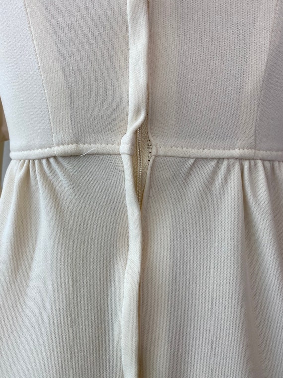 60s Cream Ruffle Maxi Dress - Gem