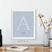 Memorial Star Map Sympathy Gift With Monogram, 20x16in, Loss of Father ...