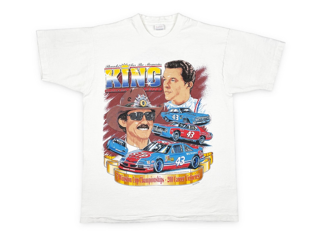Vintage Richard Petty Shirt 90s Racing NASCAR the King V4 - Etsy