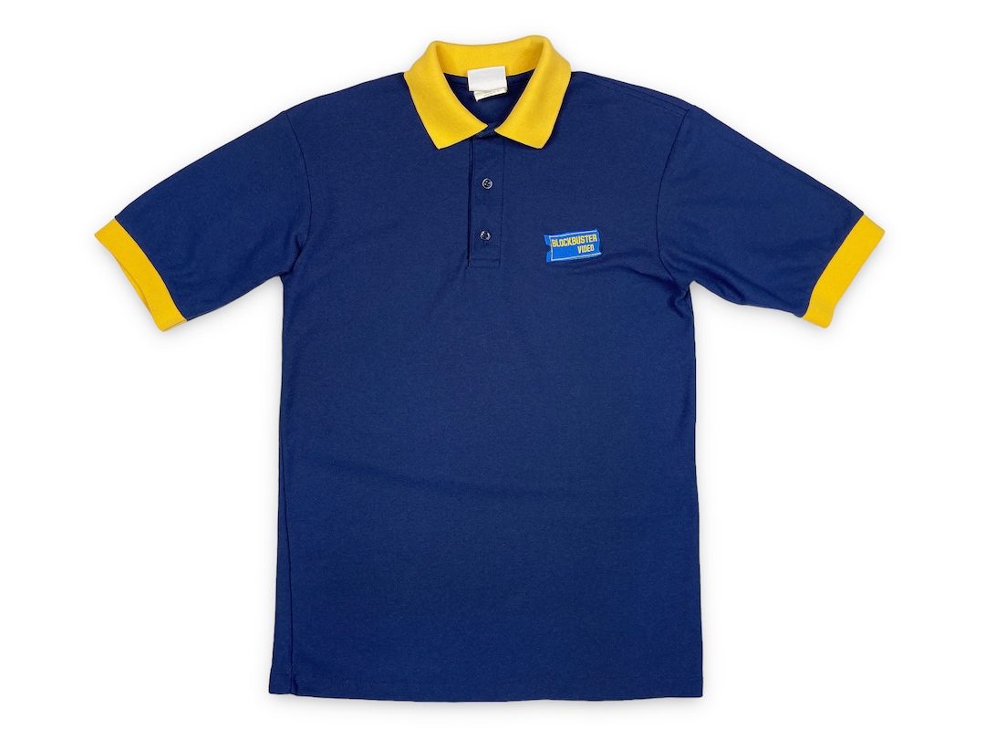 Vintage Blockbuster Polo Shirt Employee Uniform 90s Be Kind - Etsy