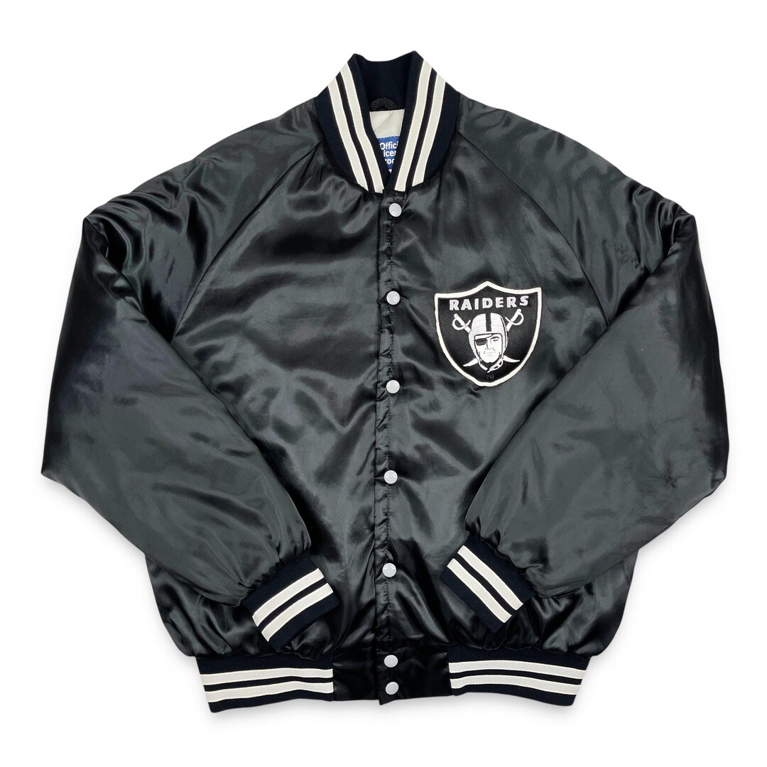 Vintage Oakland Raiders Jacket • 80s NFL Stahl Urban Satin Bomber - Etsy
