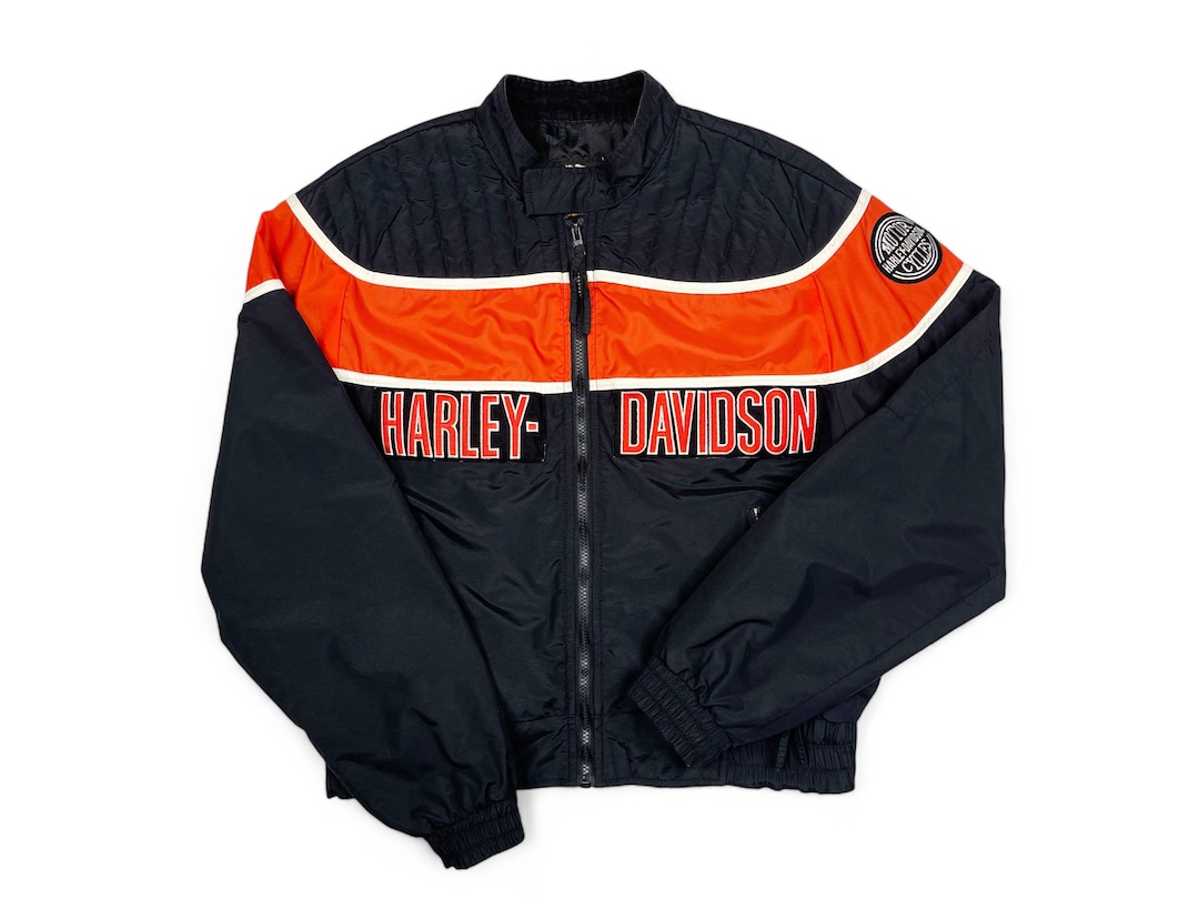 Vintage Harley Davidson Windbreaker Jacket 90s Racing Motorcycle R5 - Etsy