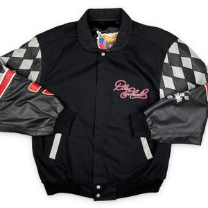 Vintage Dale Earnhardt Sr Jacket 90s NASCAR Racing Jeff Hamilton ...