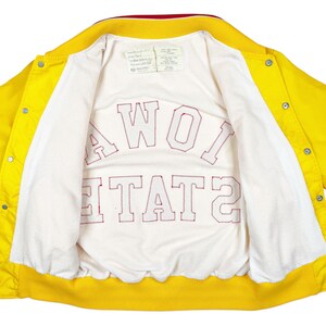 Vintage Iowa State Cyclones Jacket 80s 90s Bomber NCAA University M ...