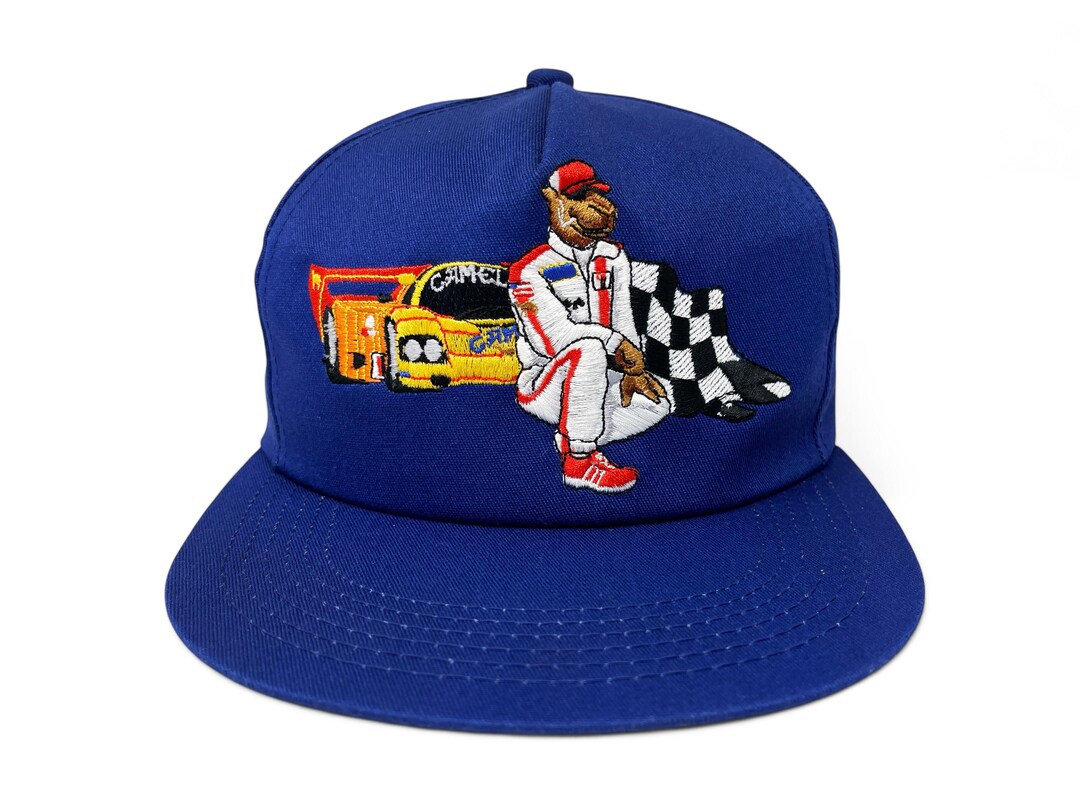 Vintage Joe Camel Racing Hat 90s Snapback Cap Cigarettes Cap Low ...