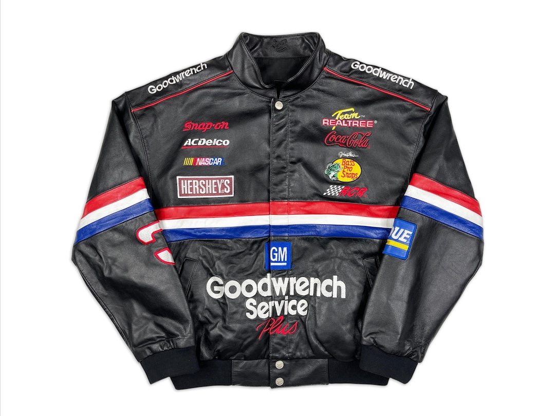 Vintage Dale Earnhardt Sr Leather Jacket 00s Goodwrench Racing ...