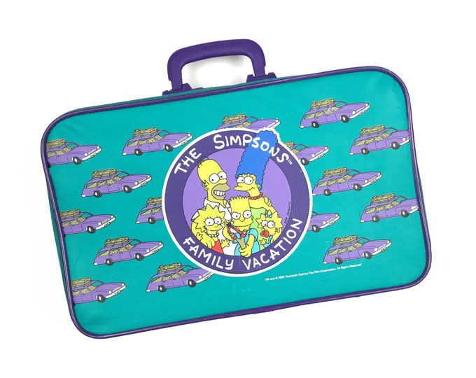 Vintage the Simpsons Suitcase Family Vacation Novelty Mini Briefcase ...