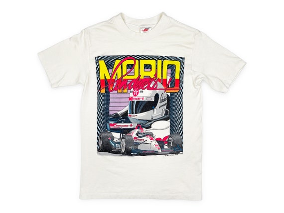 Vintage Mario Andretti Shirt 90s Racing K-Mart Indy C… - Gem