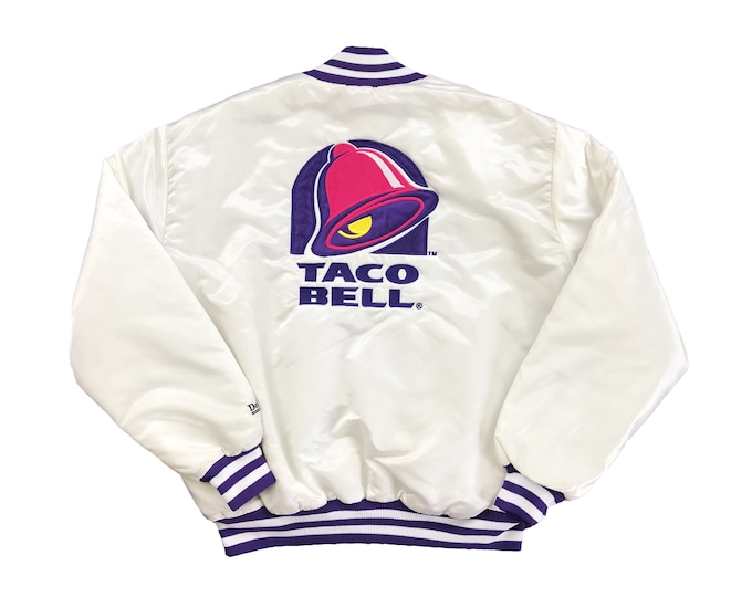 Vintage Taco Bell Bomber Jacket 90s Employee Uniform - Etsy