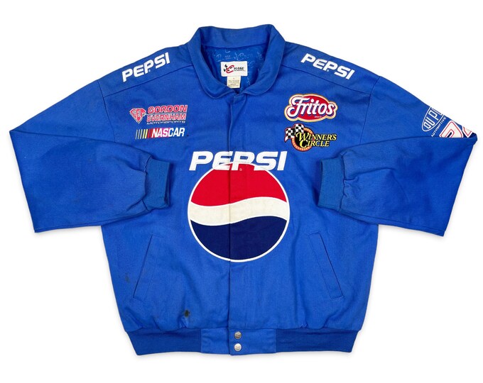 Vintage Pepsi Racing Jacket 90s NASCAR Jeff Gordon STAINED V10 - Etsy