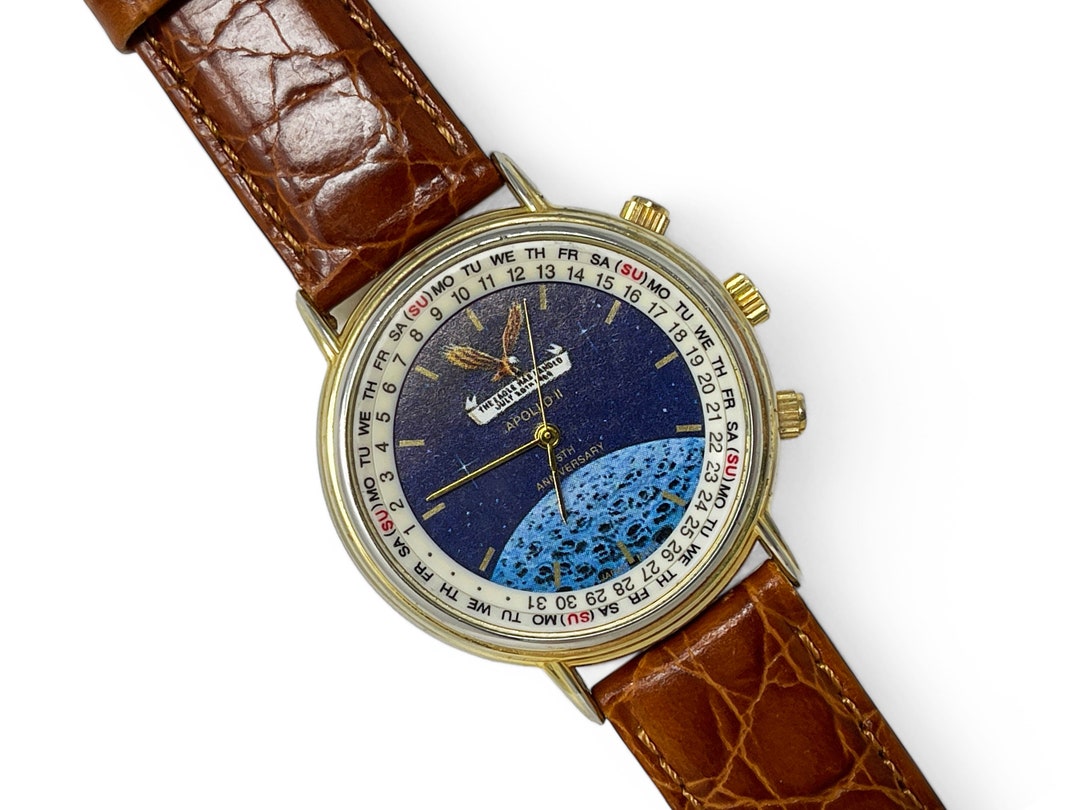 Vintage NASA Apollo 11 Watch 90s Moon Landing Neil Armstrong Buzz ...