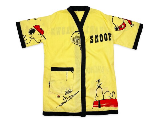 Vintage Snoopy Robe 60s 70s Charlie Brown Peanuts R01 - Gem